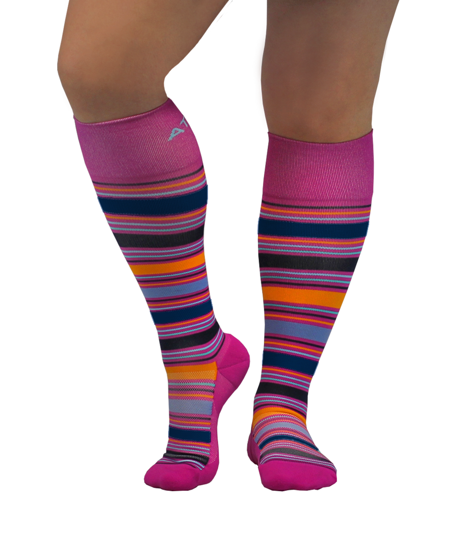 ATN Knee High Compression - Summer Purple – About The Nurse Compression ...