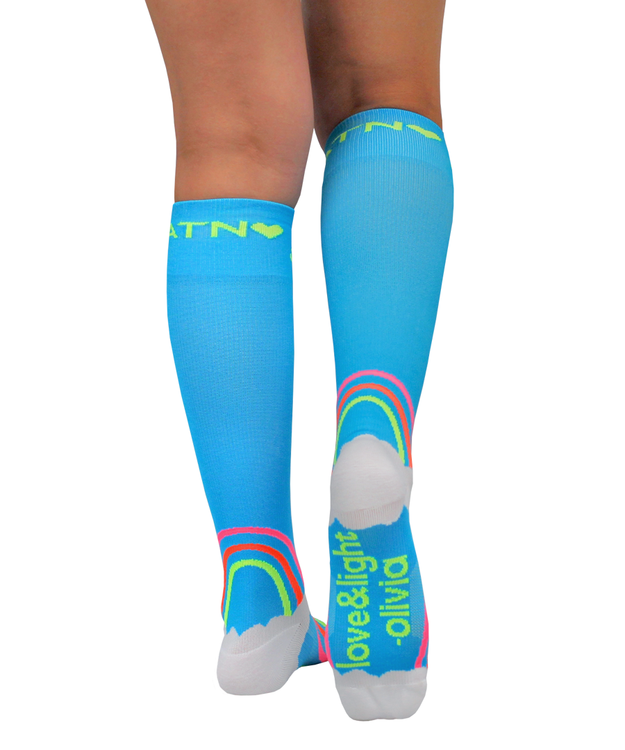 ATN Compression Knee High - Jewelchic Rainbow – About The Nurse ...